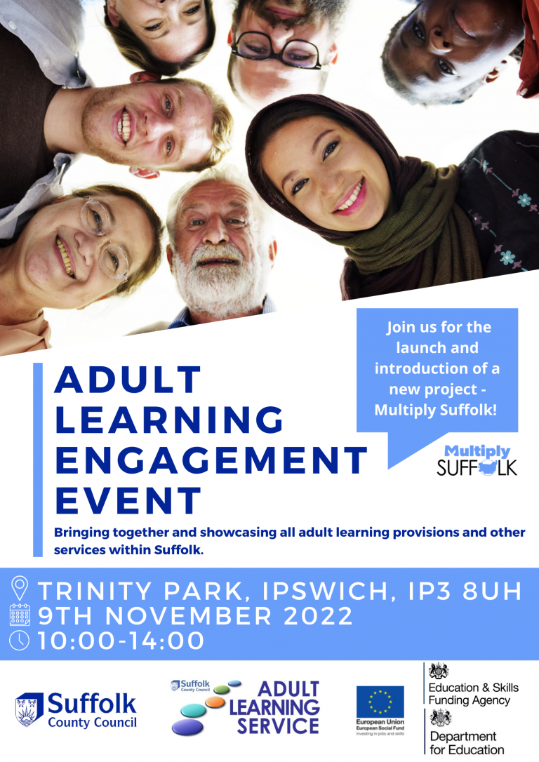 Adult Learning Engagement Event – Trinity Park, Ipswich – 9th November ...